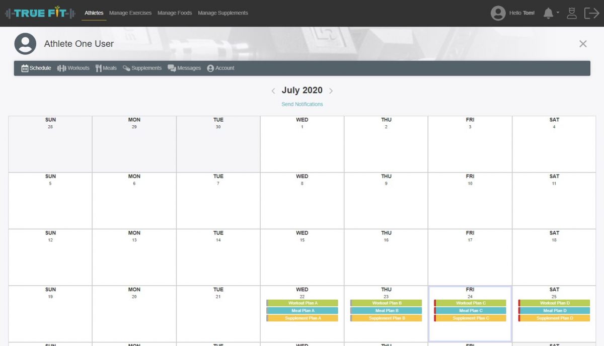Custom Workout & Meal Plan App | True Fit Training and Nutrition
